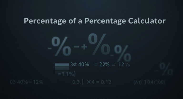 Percentage of a Percentage Calculator - OmniCalculator.tech – Best Free ...