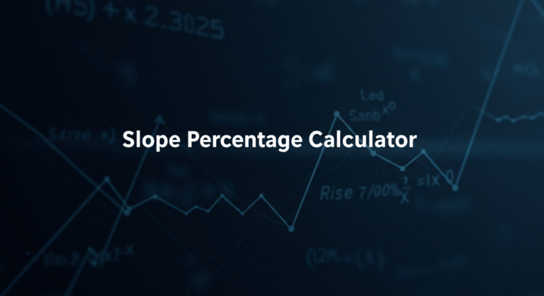 Slope Percentage Calculator - OmniCalculator.tech – Best Free Online ...