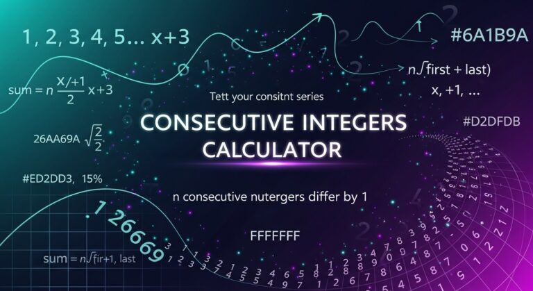 Consecutive Integers Calculator | Find Consecutive Numbers Easily