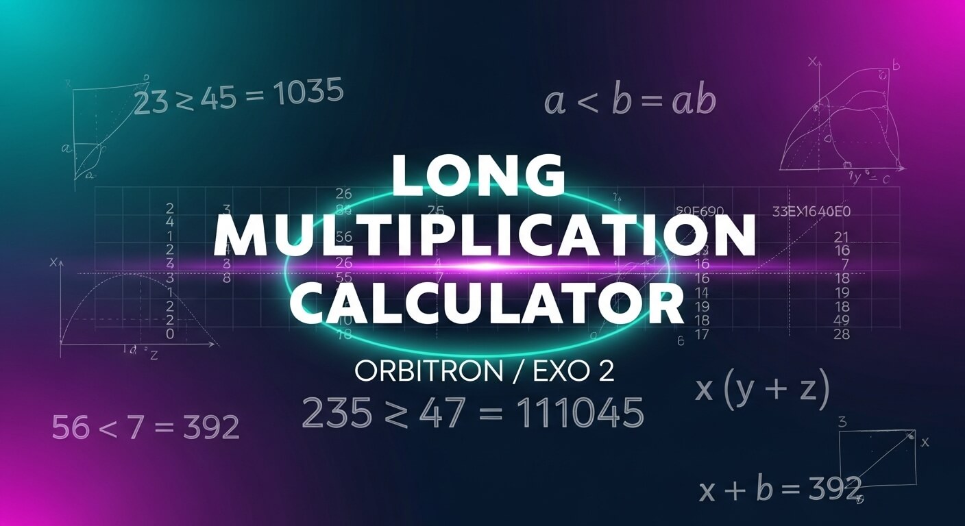 Long Multiplication Calculator | Multiply Large Numbers Easily