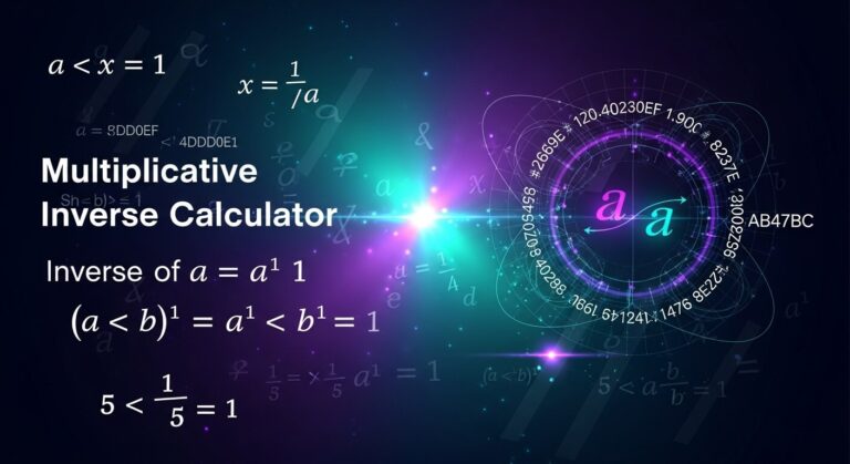Multiplicative Inverse Calculator | Find Reciprocal of a Number