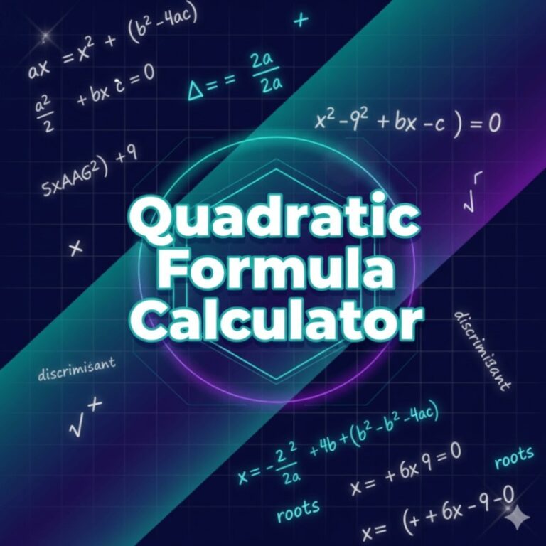 Solve Quadratic Equations Easily with Quadratic Formula Calculator