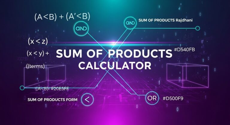 Sum of Products Calculator | Simplify Boolean Expressions